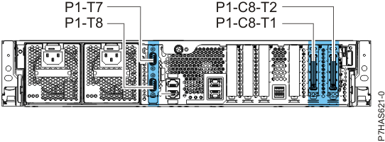 Installing GX adapters in the 8231-E2C or 8231-E2D with the power ...