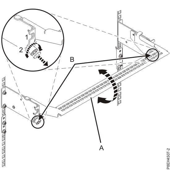 Removing the power supply conduit from the EMX0 PCIe3 expansion drawer