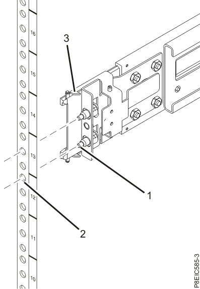 Attaching slide rails to the system and rack