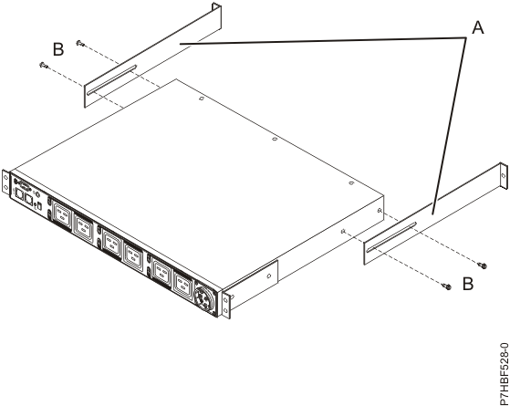 Installing the PDU, PDU+, or Intelligent Switched PDU in the side of a rack