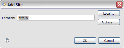 Installing or Updating using the Eclipse Update Manager
