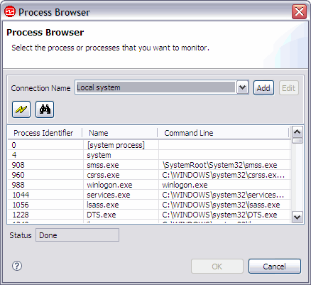 Monitoring a process