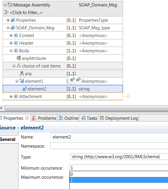 Configuring the cardinality of a user-defined element