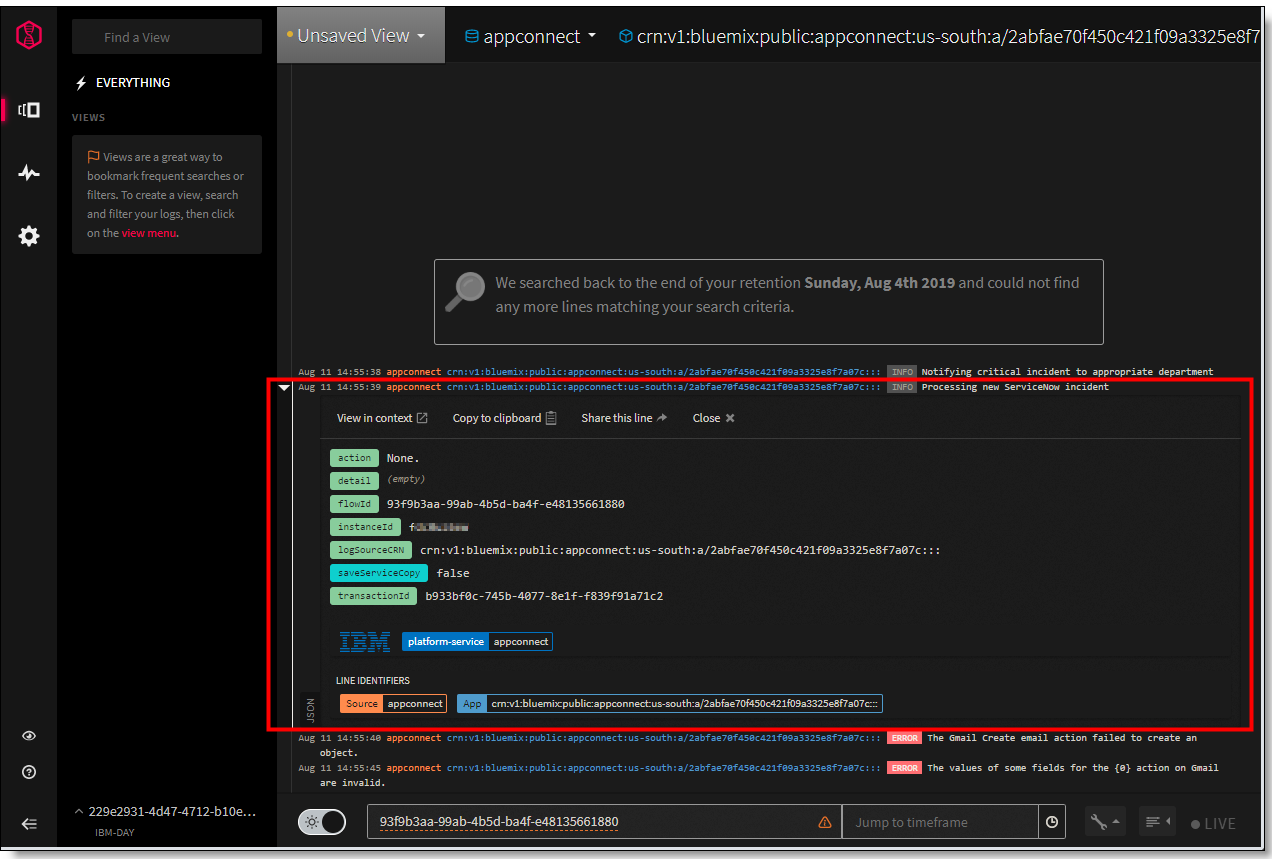 Enhancing logging with customized log messages