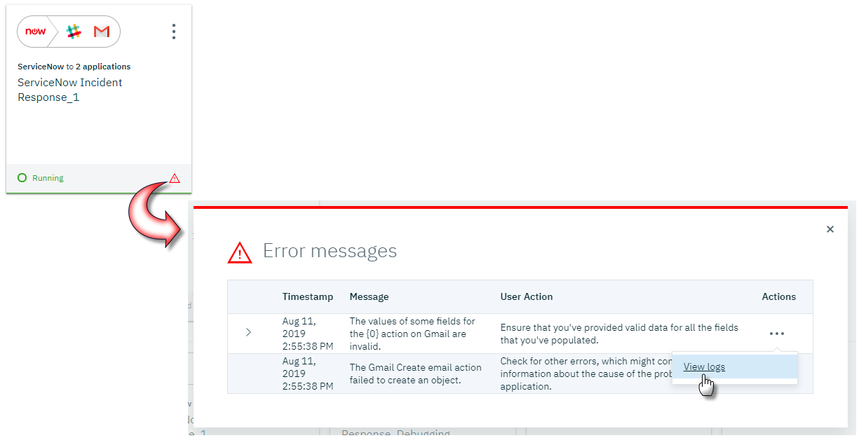 Enhancing logging with customized log messages