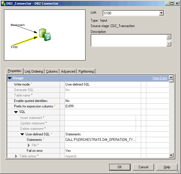 Example: Applying change data by using a CDC Transaction stage