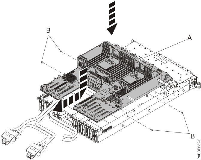 Replacing the water-cooled expanded function system backplane in the ...