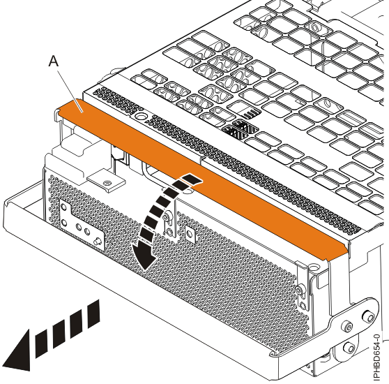 Removing a power supply or fan from a 5802 or 5877 expansion unit with ...