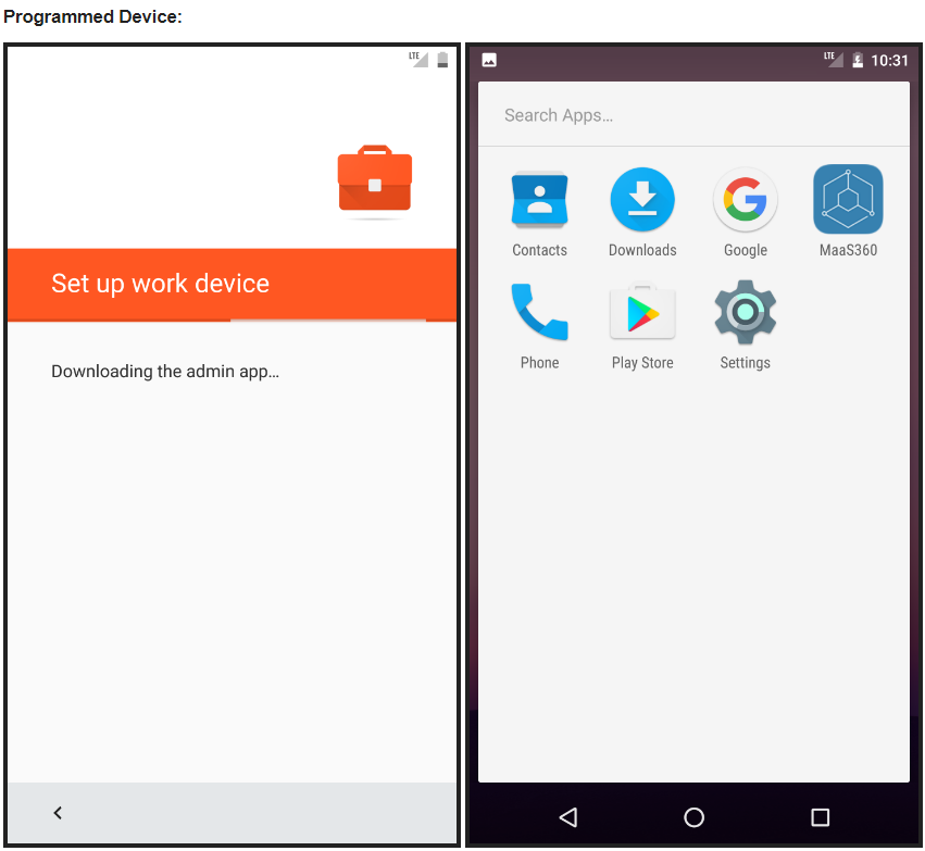 NFC activation for Android Enterprise Device Owner (DO) mode