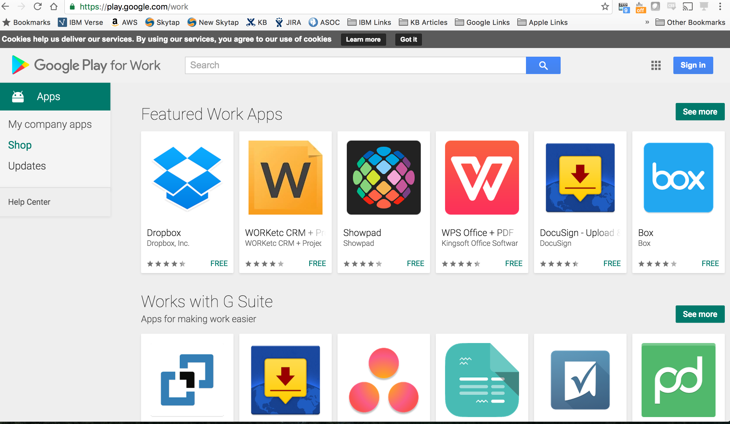 Managing apps for Android Enterprise