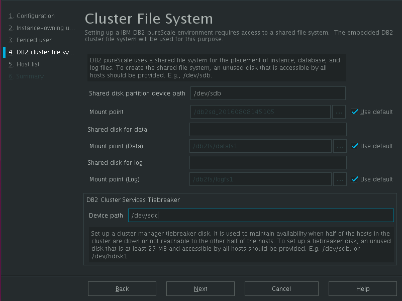 Installing the Db2 pureScale Feature using the Db2 Setup wizard