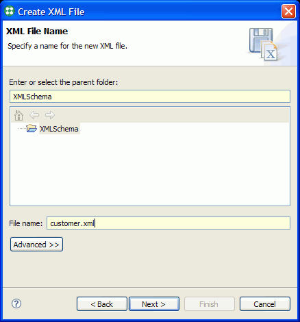 Création d'un fichier XML à partir d'un fichier XSD