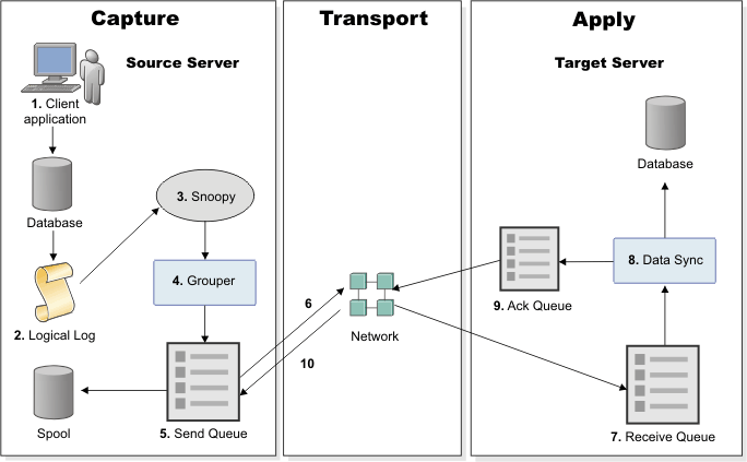 How Enterprise Replication Replicates Data
