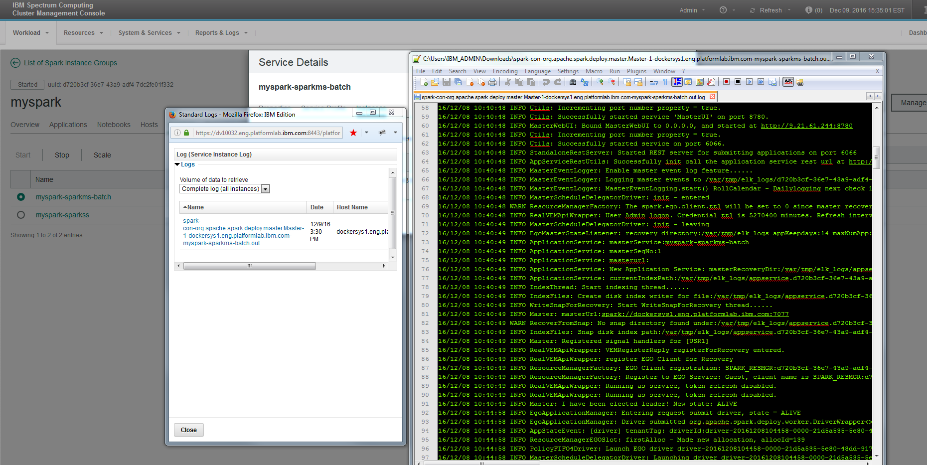 Monitoring and Debugging Spark Applications