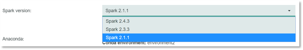Updating the Spark version for an instance group