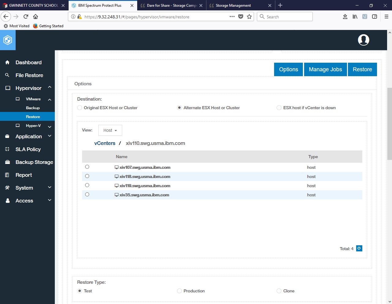 Restoring your data in a fenced network with IBM Spectrum Protect Plus!
