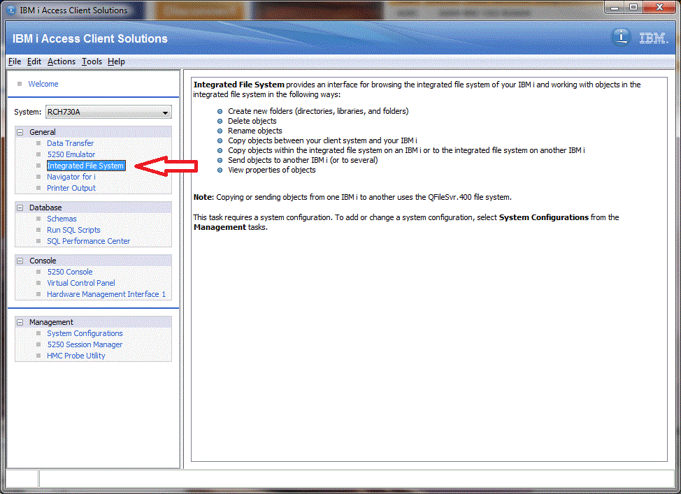 How to: Copy a PC file to the IBM i IFS using Access Client Solutions