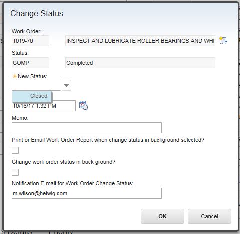 From the Maximo Support Desk - Allowable Status Changes for Work Orders
