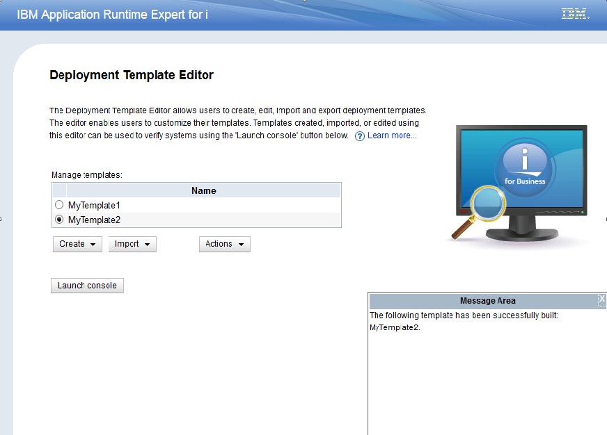 5分钟学会使用IBM Application Runtime Expert for i 之建立你的第一个模板