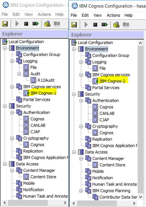 CFG-ERR-0106 IBM Cognos configuration did not receive a response from ...