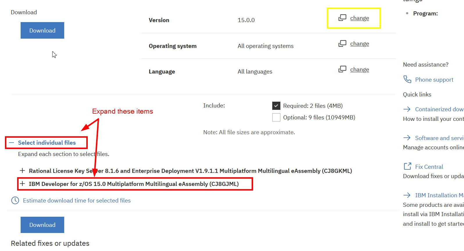 How to find an IBM Developer for z/OS activation kit or floating ...