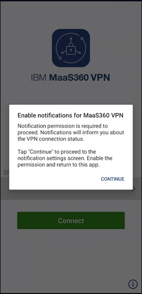 Notification runtime permission