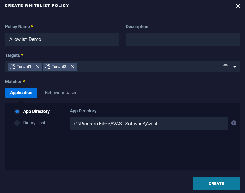 QRadar EDR (formerly ReaQta): Policies and configuration