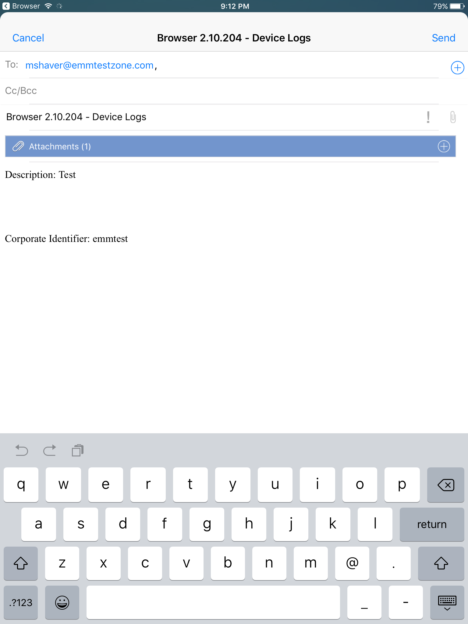 How to collect MaaS360 logs on iOS