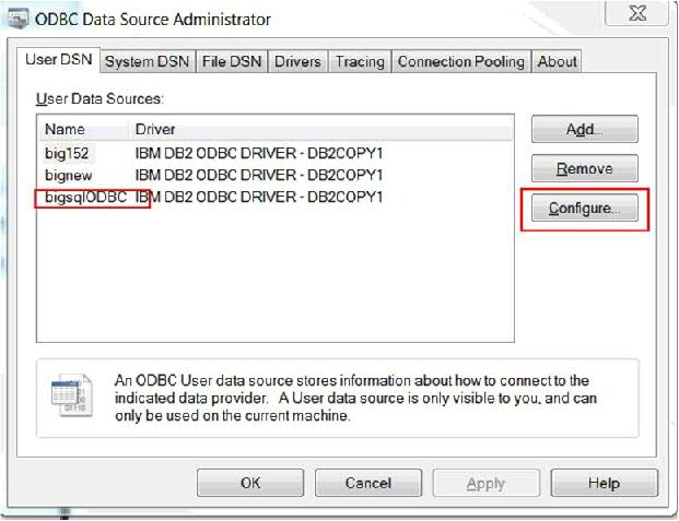 Configuring SSL ODBC connection to BigSQL database using DB2 ODBC ... Configuring SSL ODBC connection to BigSQL database using DB2 ODBC ...