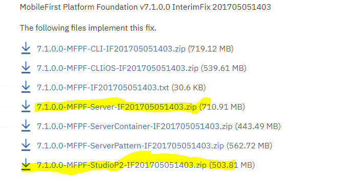 Installing a MobileFirst Interim Fix.